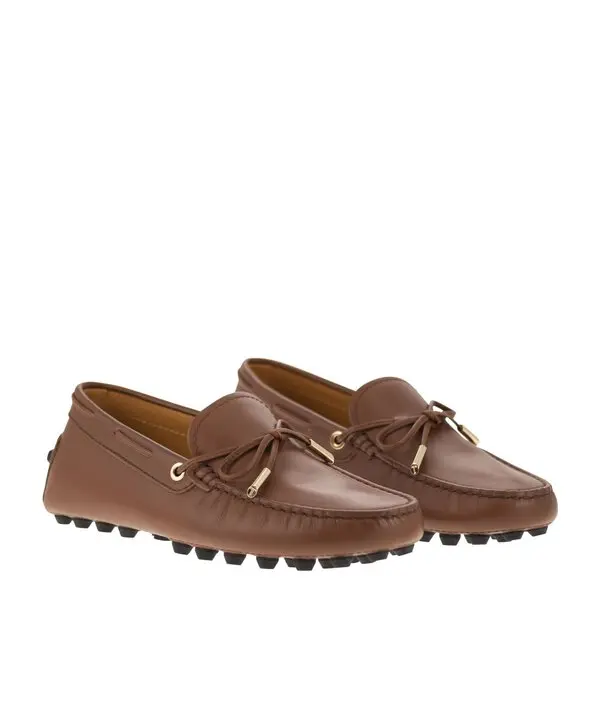 TOD'S Gommino Macro Loafers - Brown