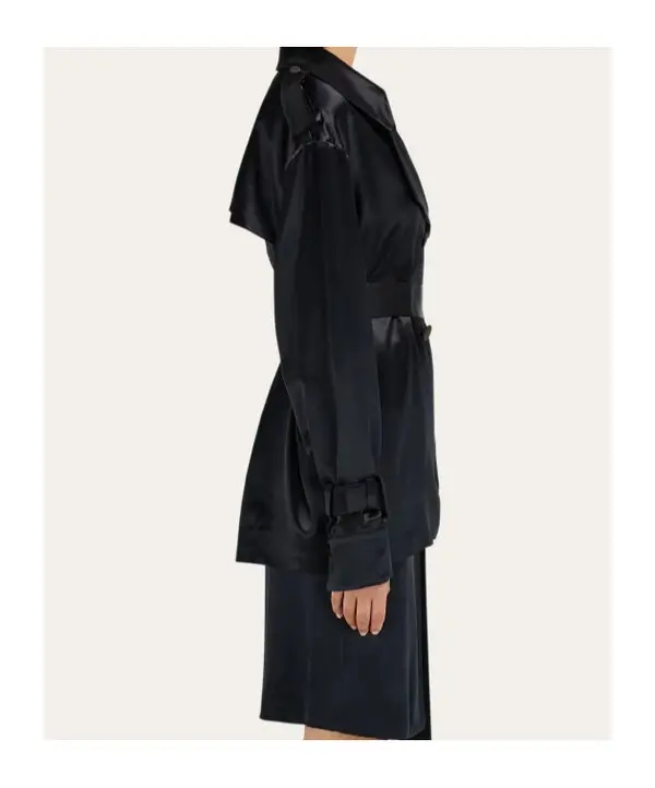 FERRAGAMO Double-breasted Belted Trench Coat