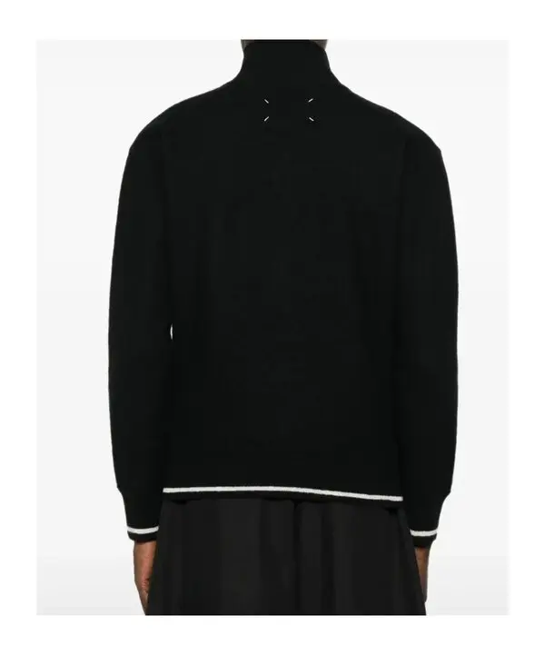 MAISON MARGIELA Long Sleeve High-neck Zip-up Cardigan