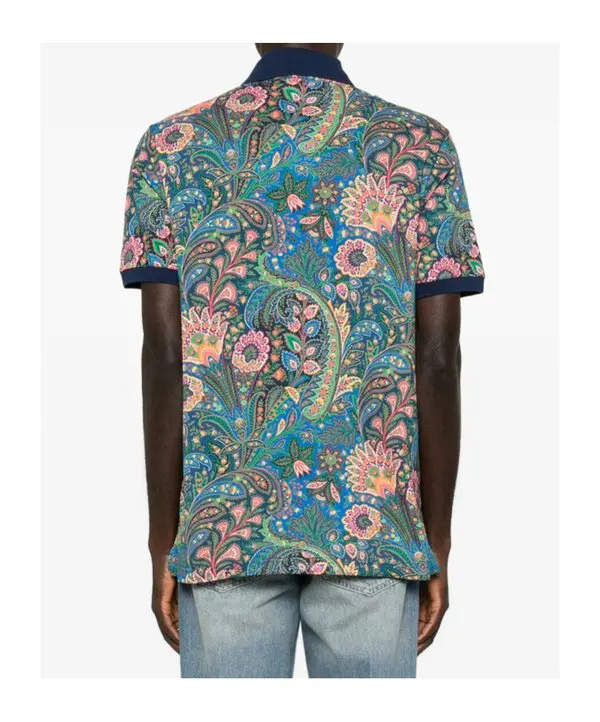 Etro Paisley-print Polo Shirt - Multicolor