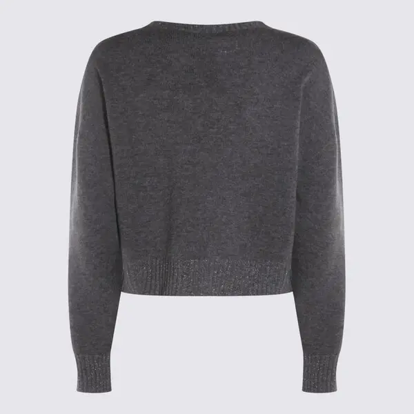 TWINSET Metallic-effect Trim Round Neck Sweater