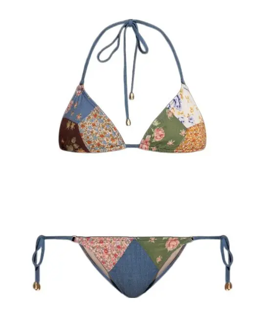 Zimmermann Lucky Spliced Triangle Two-piece Bikini - Multicolor