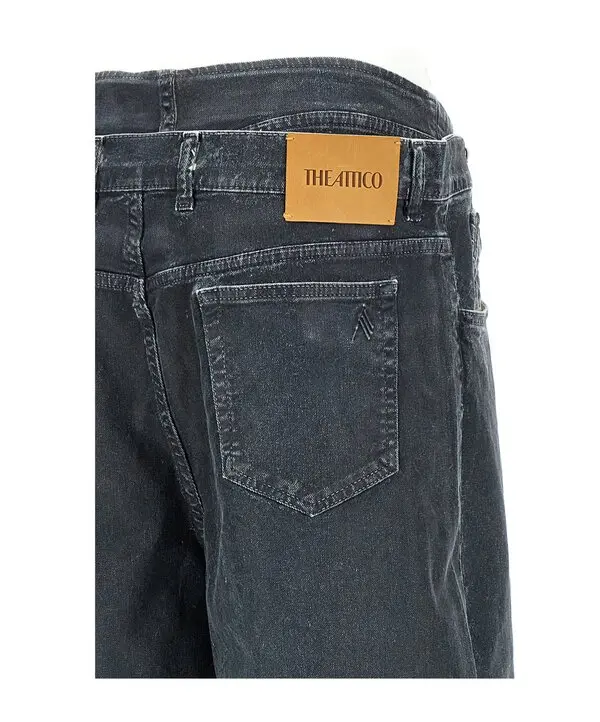 Attico Belt-loop Wide-leg Jeans - Blue