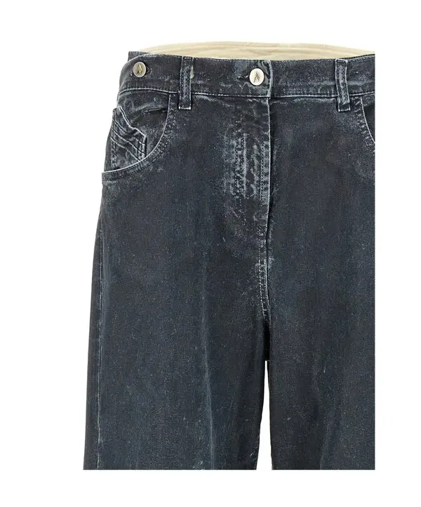 Attico Belt-loop Wide-leg Jeans - Blue
