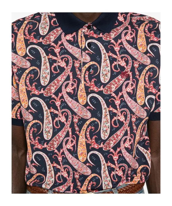 Etro Paisley-print Polo Shirt