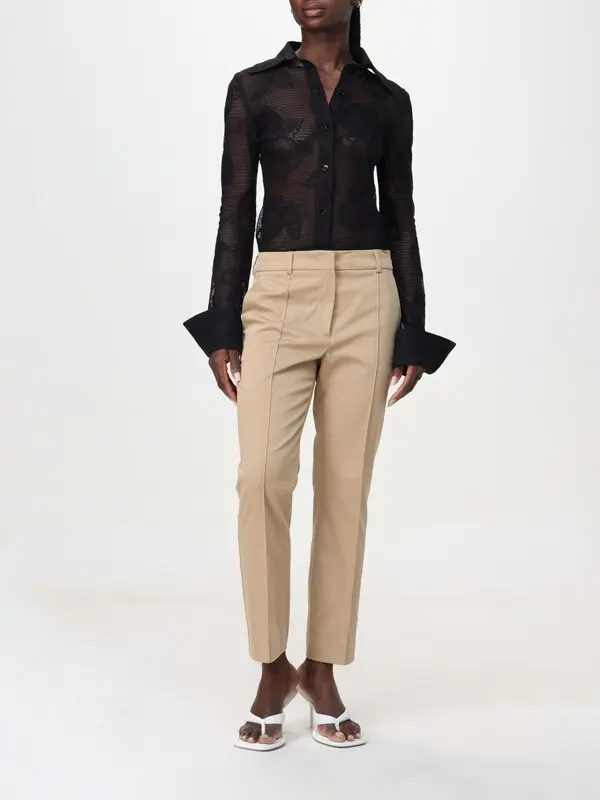 Sportmax Etna Cropped Twill Trousers