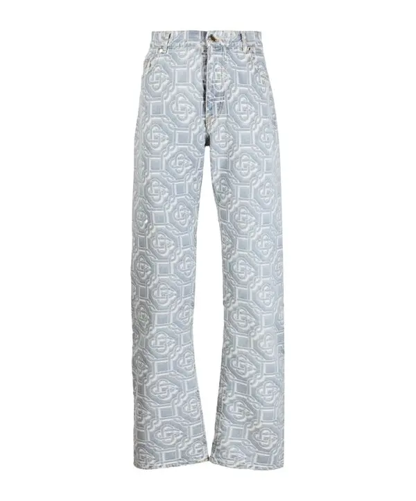 Casablanca Bleached Monogram Jeans