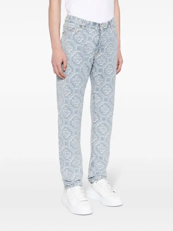 Casablanca Bleached Monogram Jeans