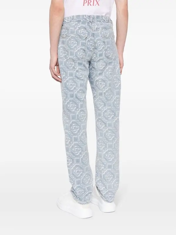 Casablanca Bleached Monogram Jeans