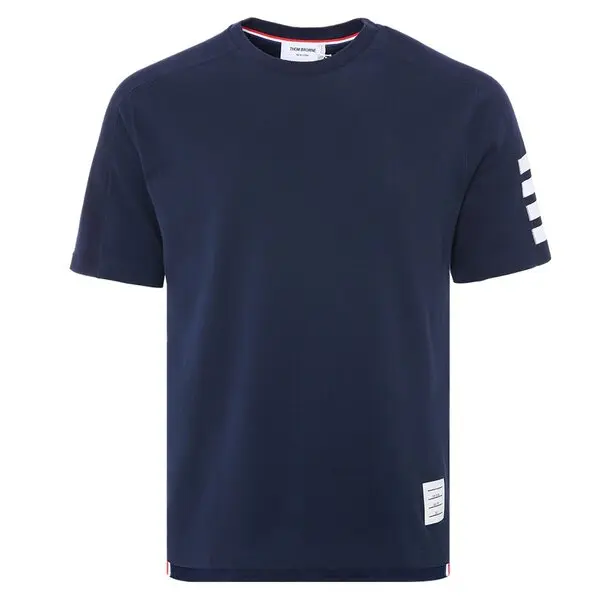 Thom Browne 4-bar Stripe Crewneck T-shirt - Navy Blue