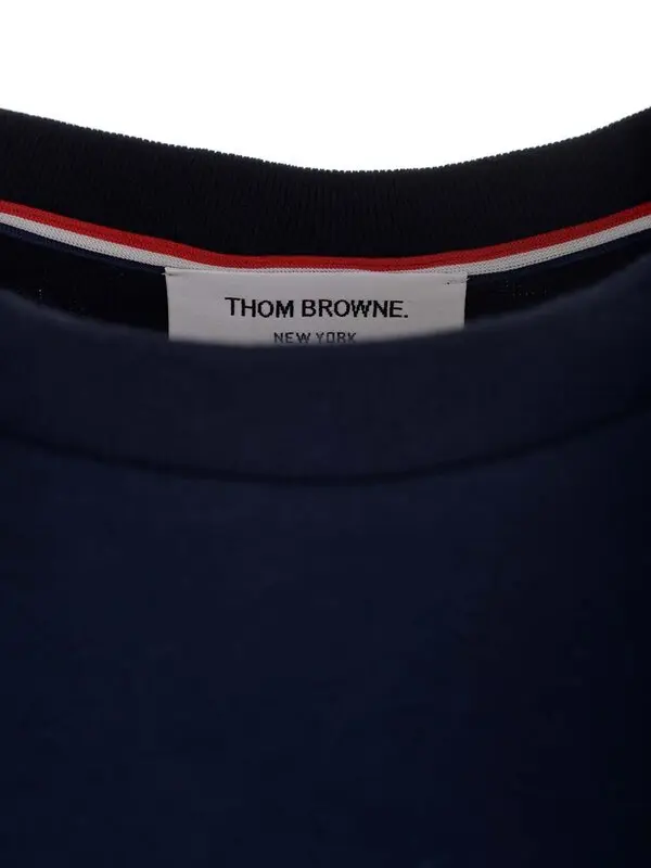 Thom Browne 4-bar Stripe Crewneck T-shirt - Navy Blue