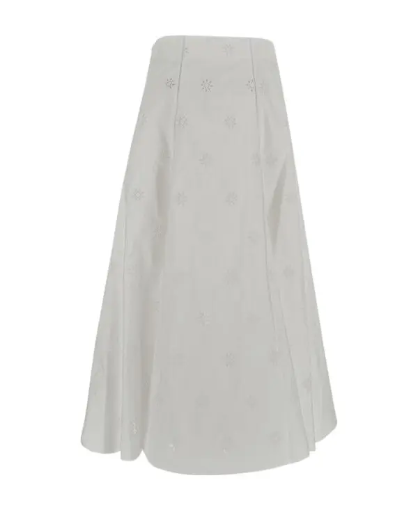 Chloé Flared Midi Skirt
