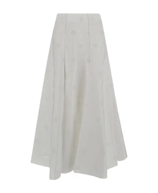 Chloé Flared Midi Skirt