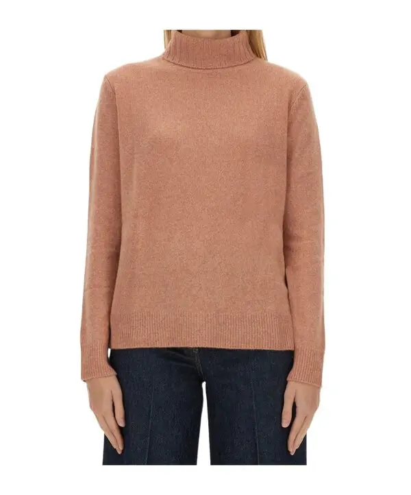 Aspesi Wool Knit High Neck Sweater - Pink