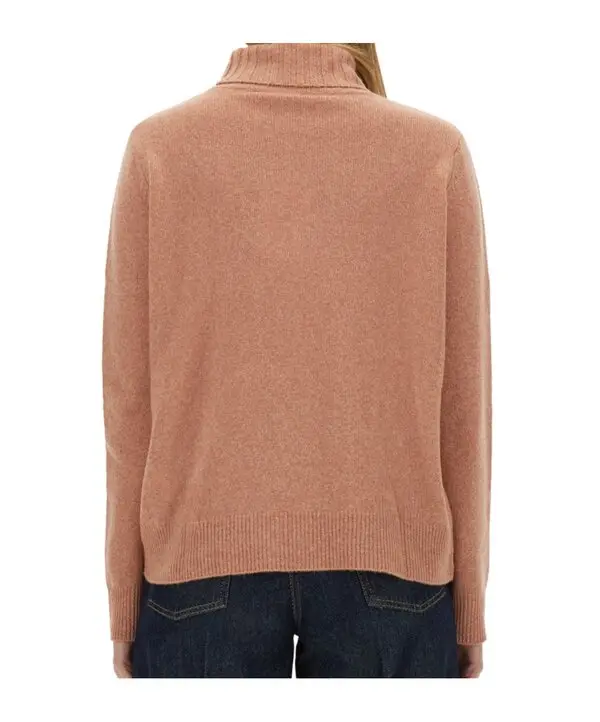 Aspesi Wool Knit High Neck Sweater - Pink