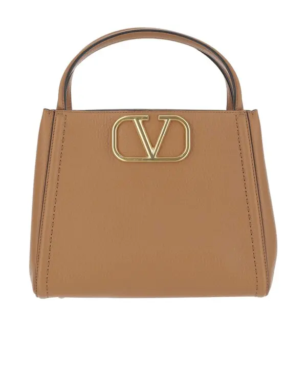 Valentino Garavani Double Handle Shoulder Bag - Brown