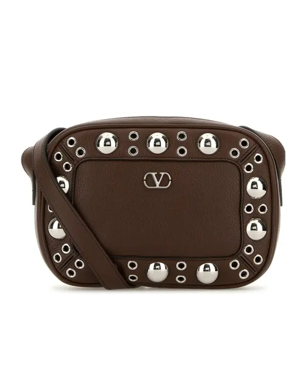 Valentino Garavani Vlogo Signature Zip-up Messenger Bag - Black