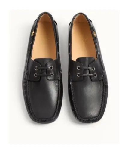 Valentino Garavani Lace-up Boat Shoes - Black