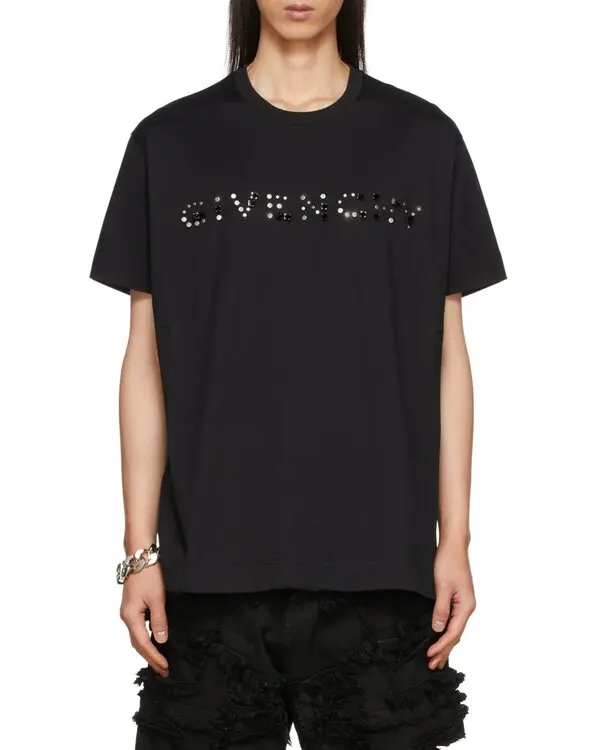 Givenchy Logo Studded Crewneck T-shirt