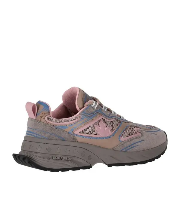 Dsquared2 Sprinter Side Maple Leaf Detailed Sneakers - Gray