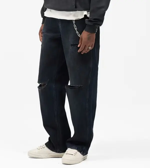 REPRESENT Denim Jeans With Shredded Details