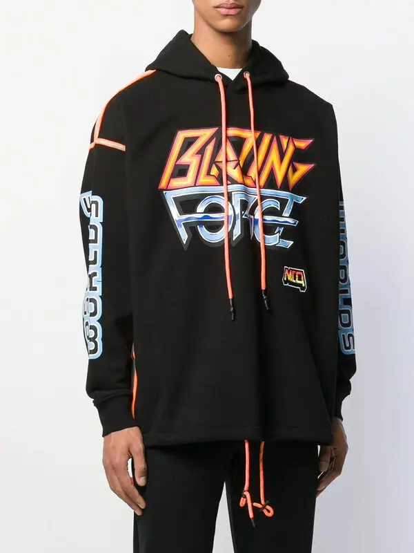Alexander McQueen Logo Printed Hooded Sweater