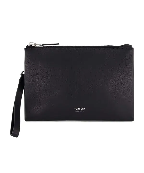 TOM FORD Minimal Slim Wristlet Pouch - Black