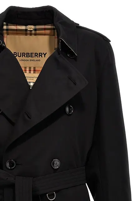 Burberry Heritage Kensington Double Breasted Belted Trench Coat