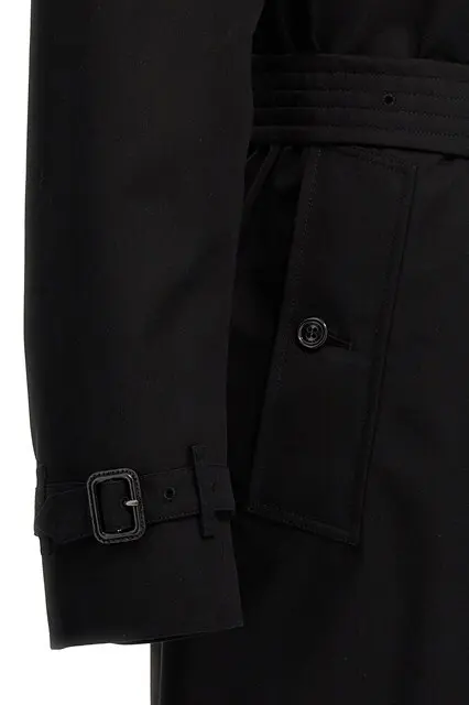 Burberry Heritage Kensington Double Breasted Belted Trench Coat