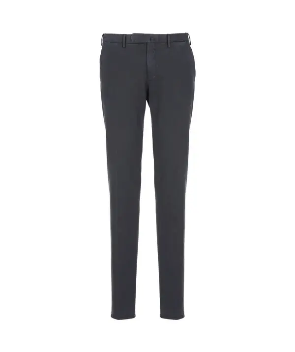 Incotex Belt-loop Tailored Casual Pants - Dark Blue