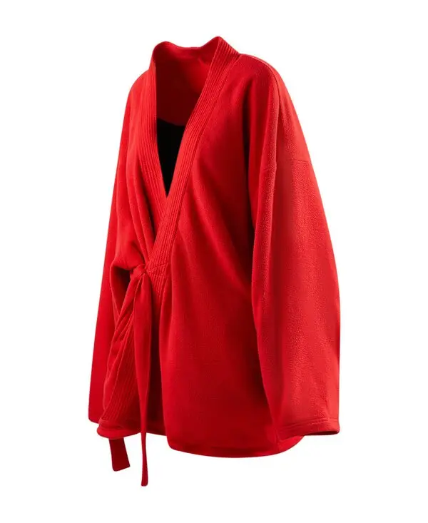 Balenciaga Double Brushed Velvet Jacket With Waist Tie