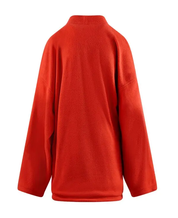 Balenciaga Double Brushed Velvet Jacket With Waist Tie