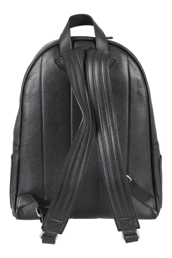 Orciani Textured Leather Backpack - Black