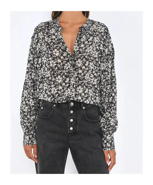 Isabel Marant Étoile Catchell" Printed Long Sleeve Shirt