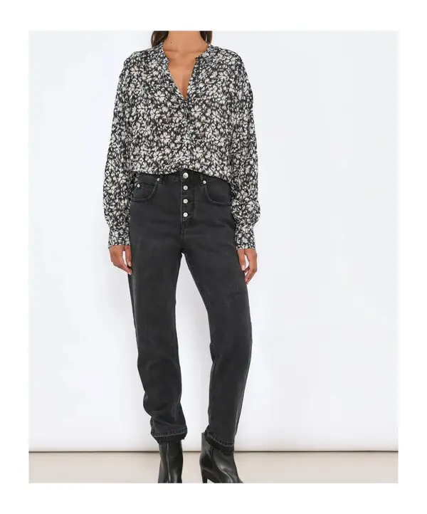 Isabel Marant Étoile Catchell" Printed Long Sleeve Shirt