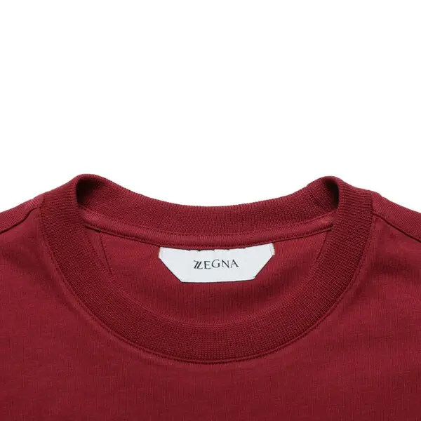 Zegna Logo Printed Short Sleeves