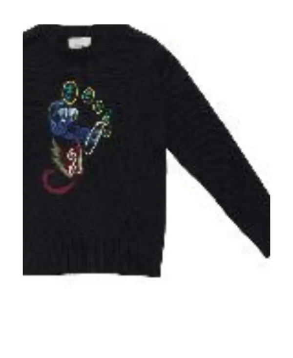 Fendi Knitted Pullover With Floral Inlay