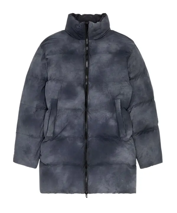 DIESEL® W-raveel Long Puffer Jacket - Dark Gray