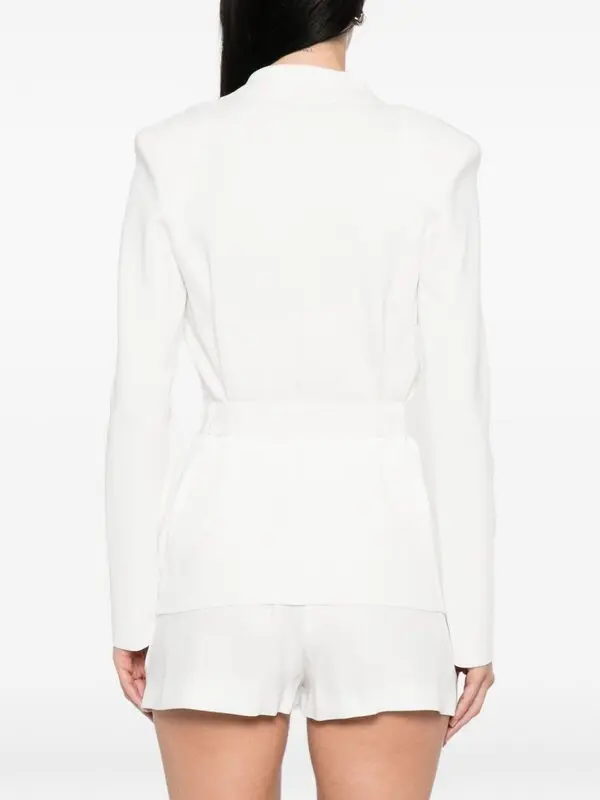 Elisabetta Franchi Milano Stitch Knit Jacket With Gold-tone Hardware