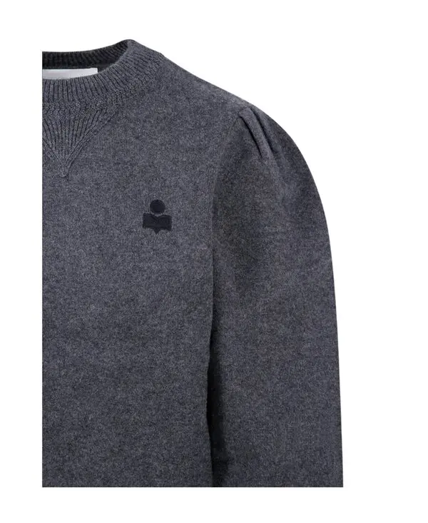Isabel Marant Étoile Kelaya" Puff Sleeve Jumper - Black