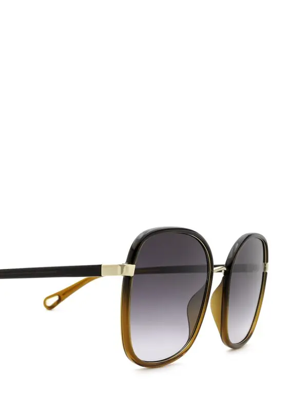 Chloé Tinted Oversize Square Frame Sunglasses