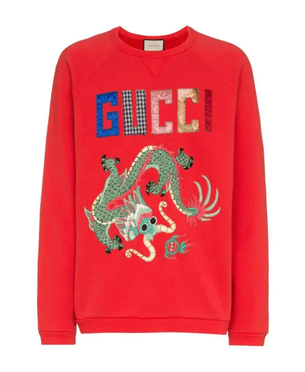 Gucci Embroidered Dragon Sweatshirt