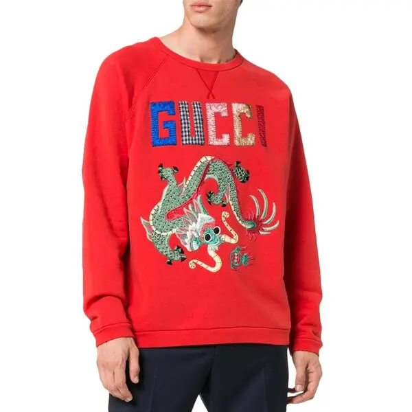 Gucci Embroidered Dragon Sweatshirt