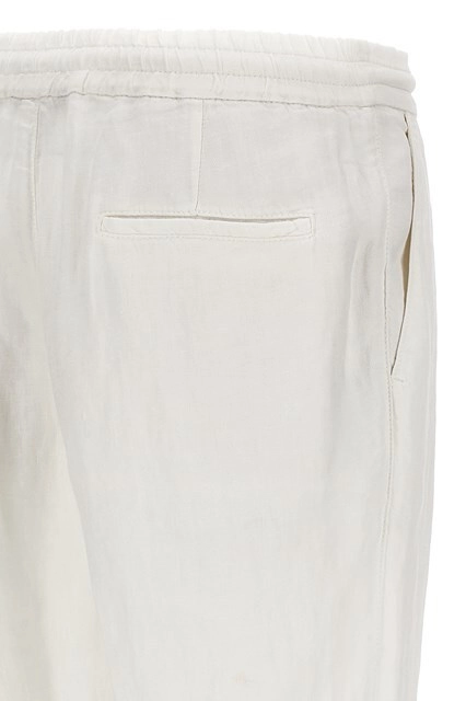 Brunello Cucinelli Drawstring Waist Pants - White