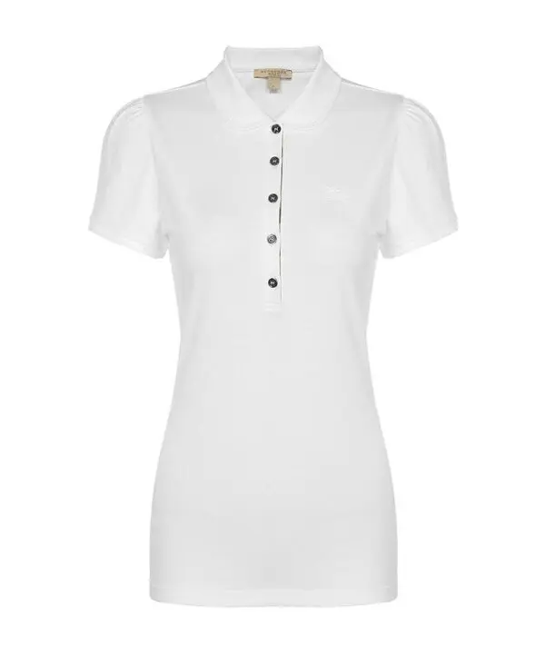 Burberry Short-sleeved Polo Shirt - White