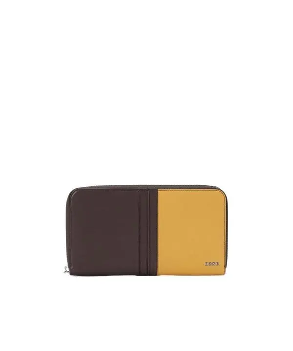 TOD'S Splicing Logo Wallet - Black
