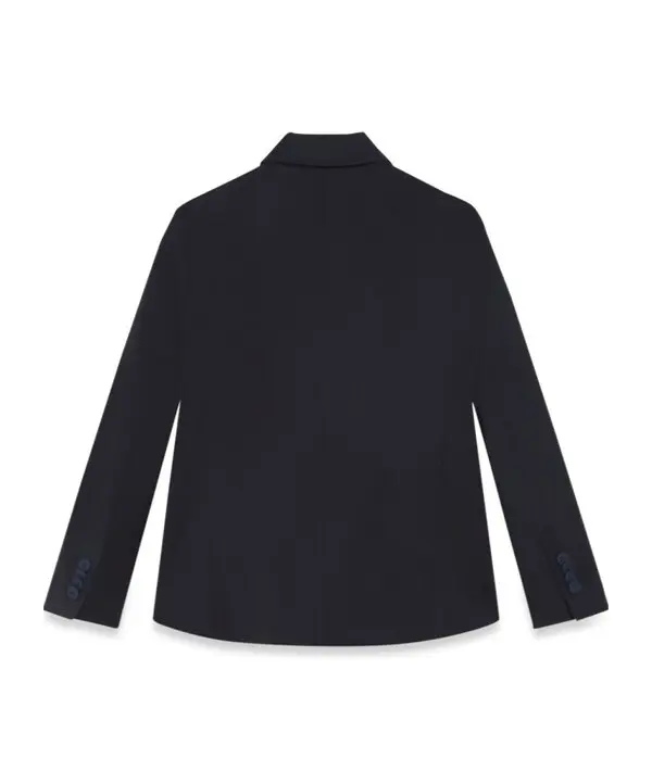 Hugo Boss Single-breasted Blazer With Notched Lapels - Blue