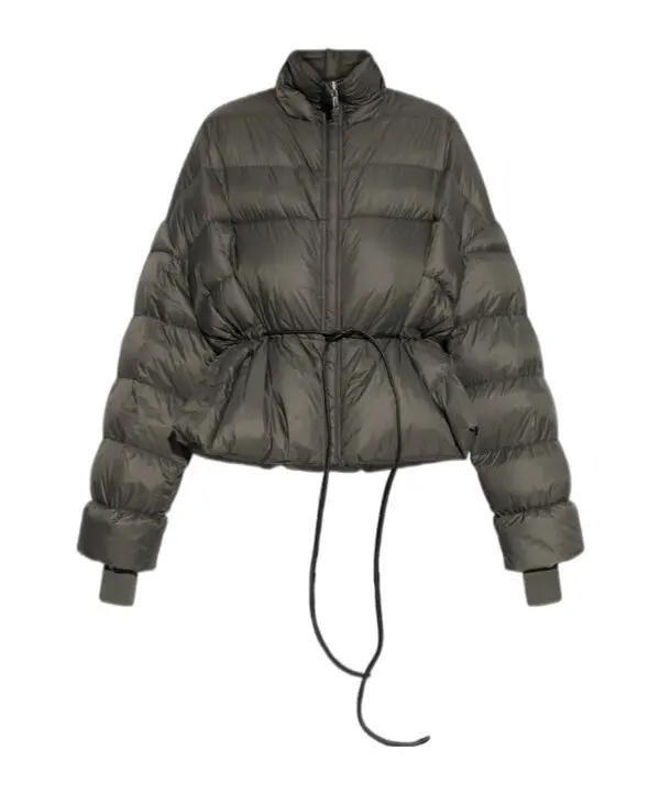 Rick Owens Funnel Neck Sail Down Jacket - Grey