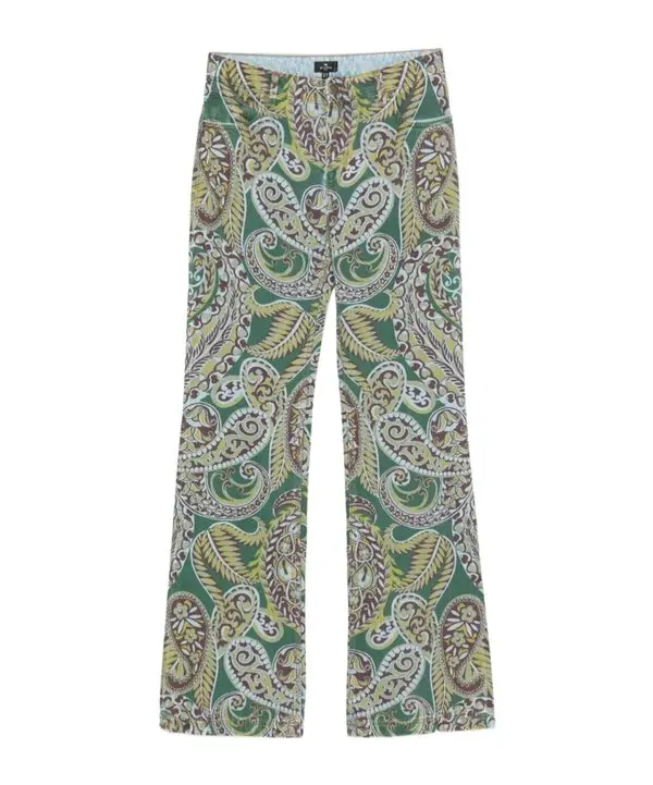 Etro Low Rise Printed Trousers - Multi-color