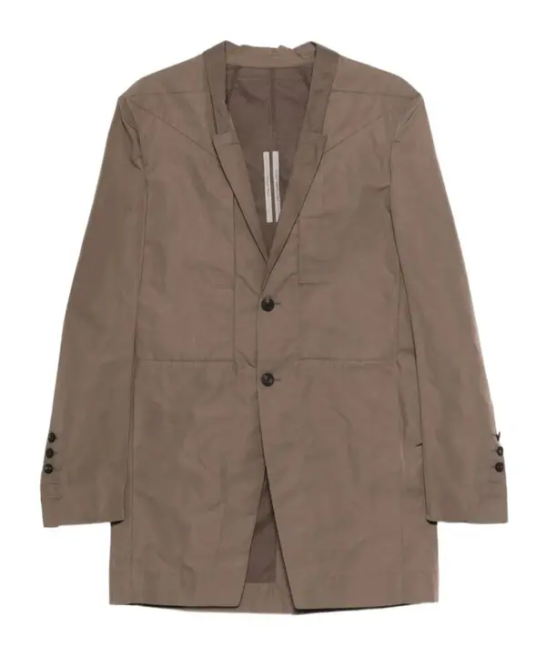 Rick Owens Paneled Button Detail Coat
